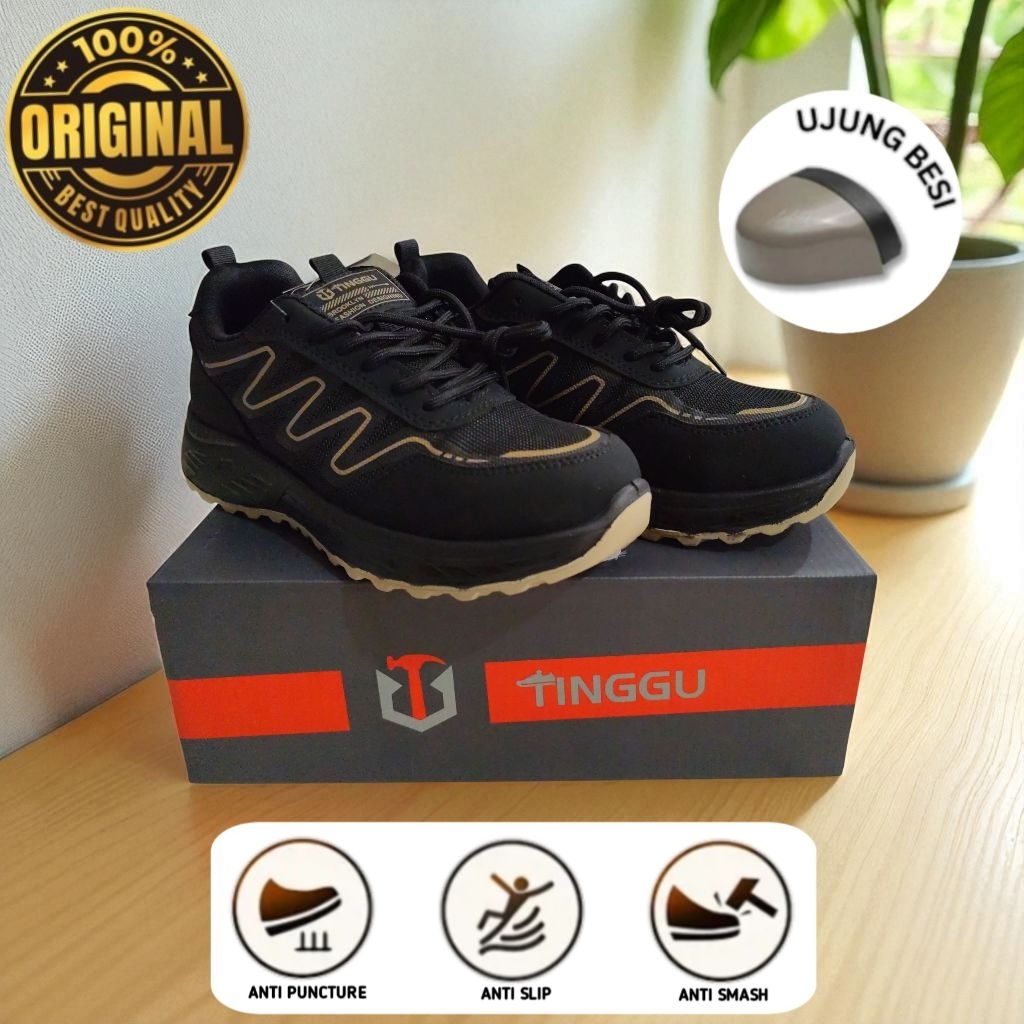 Jual Sepatu safety sneakers sporty sepatu keselamatan kerja ujung besi ...