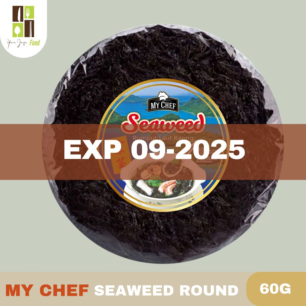 Jual EXP 09-2025 My Chef Dried Seaweed Round / Rumput Laut Kering ...