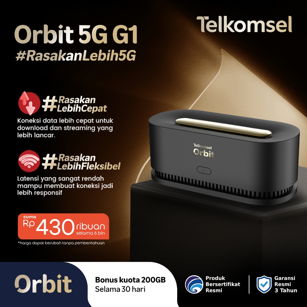 Jual Telkomsel Orbit 5G G1 Modem WiFi 5G High Speed Free Kuota | Shopee ...