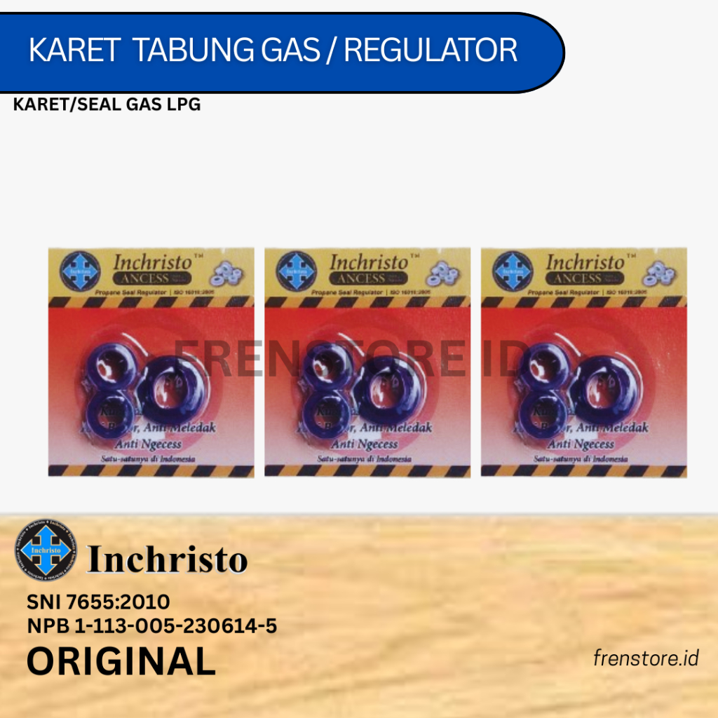 Jual TERBARU 3 PACK sil gas biru - INCHRISTO ANCESS PREMIUM BLU - karet ...