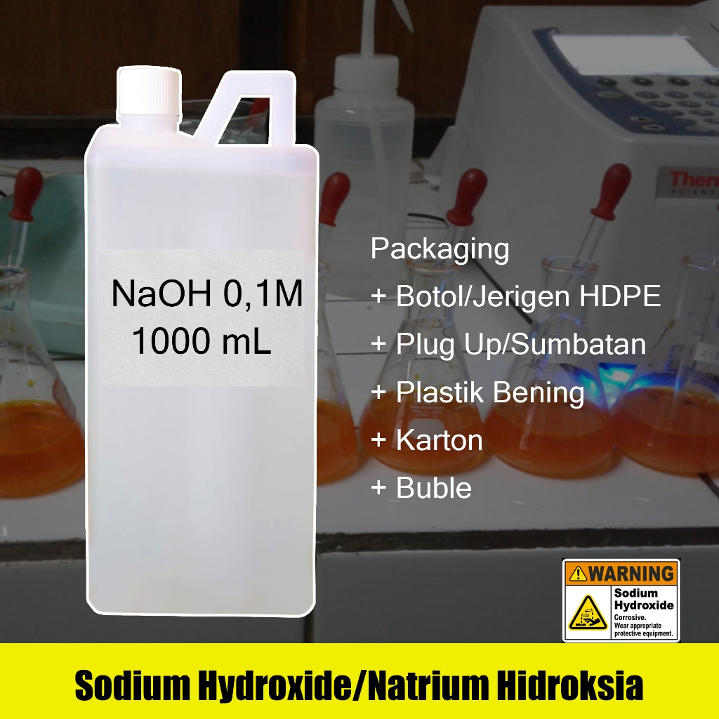 Jual Larutan NaOH 0,1M up to 2M 1000 mL/ Larutan Natrium Hidroksida ...