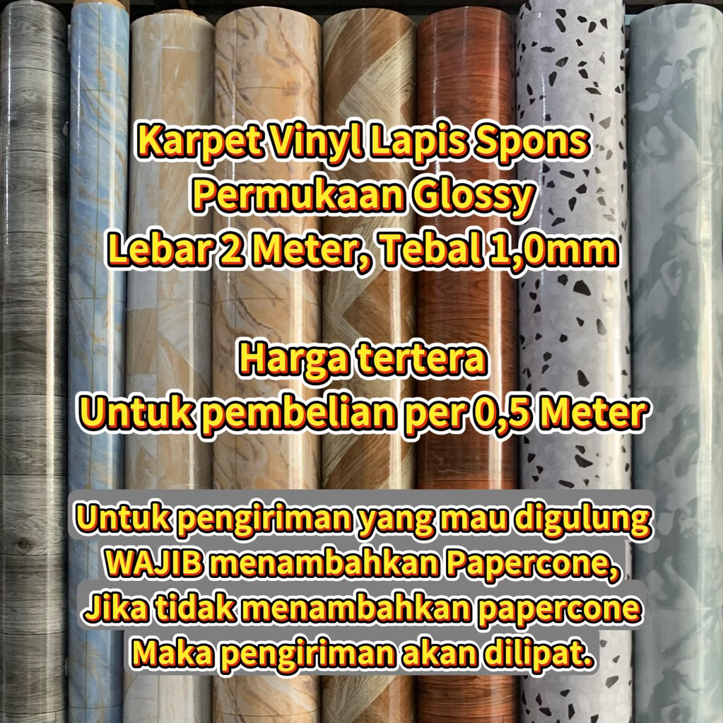 Jual Karpet / Tikar lantai Vinyl lapis SPONS BUSA lebar 2mtr | Shopee ...