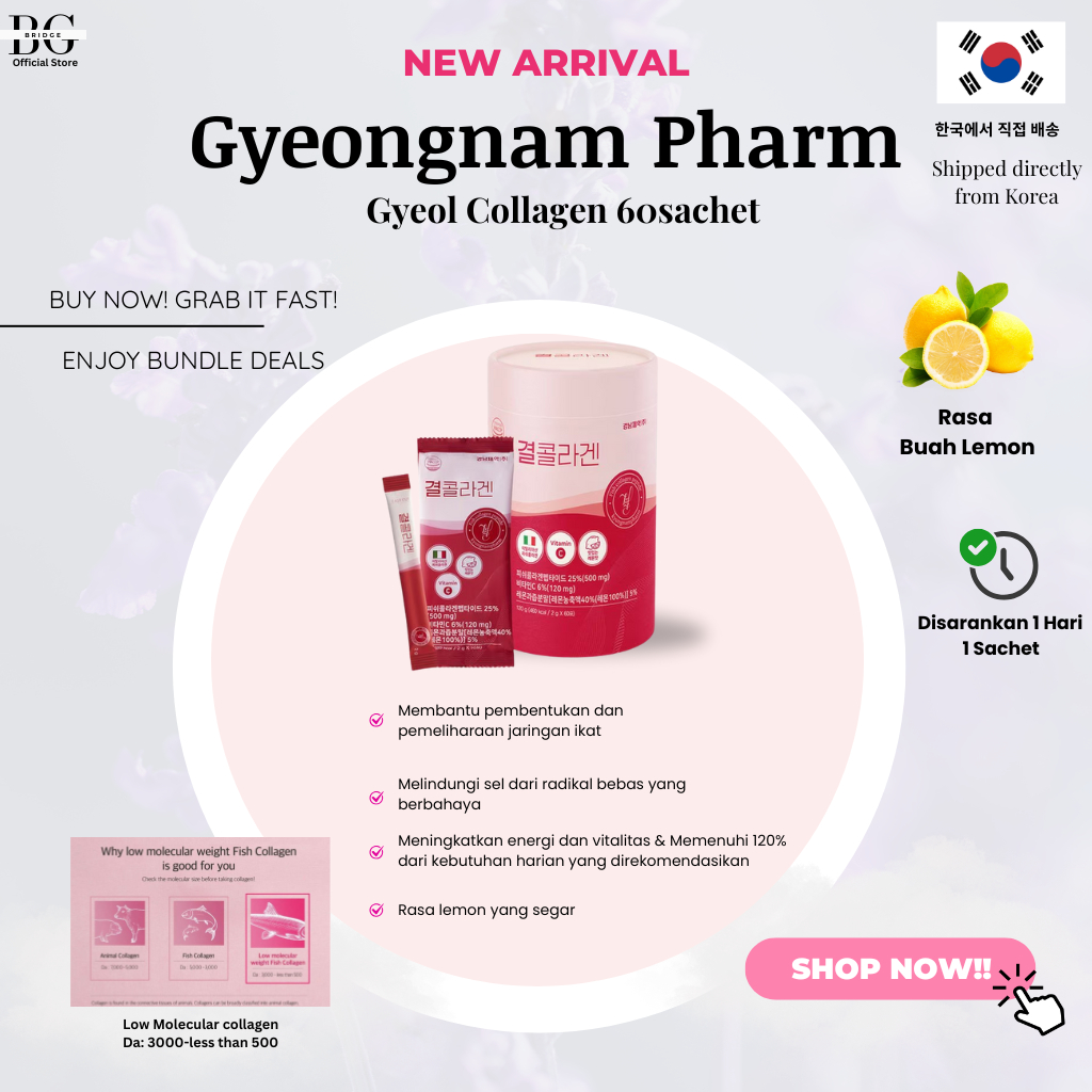 Jual Lemona Gyeol Collagen Stick 500mg 2g x 60 Sticks | Shopee Indonesia