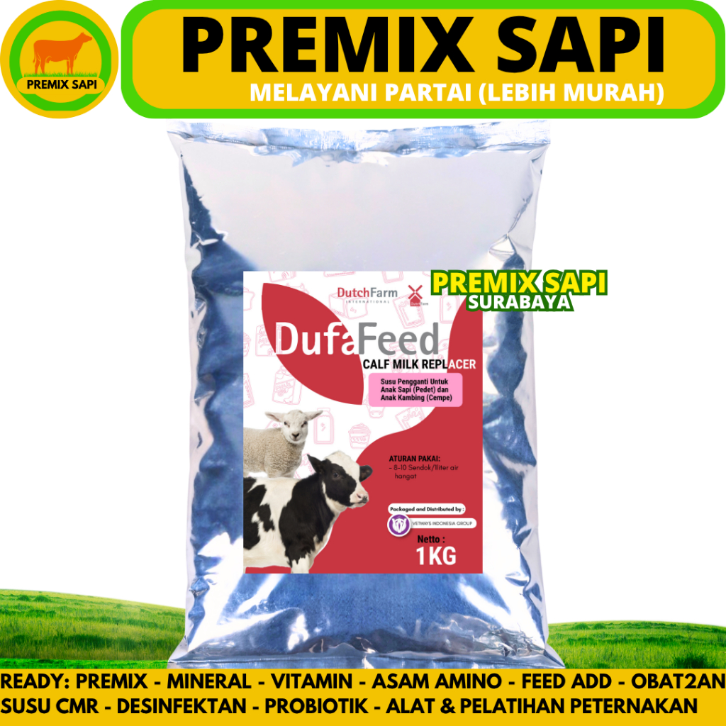 Jual SUSU DUFA FEED 1KG - Dufafeed Susu Pengganti Induk Sapi Kambing Domba Anti Mencret - Susu ...