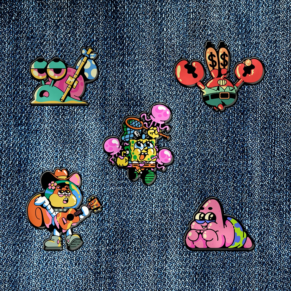 Jual Spongebob Acrylic Pin (EnamelPin-Style), Aksesoris Tas & Jaket ...