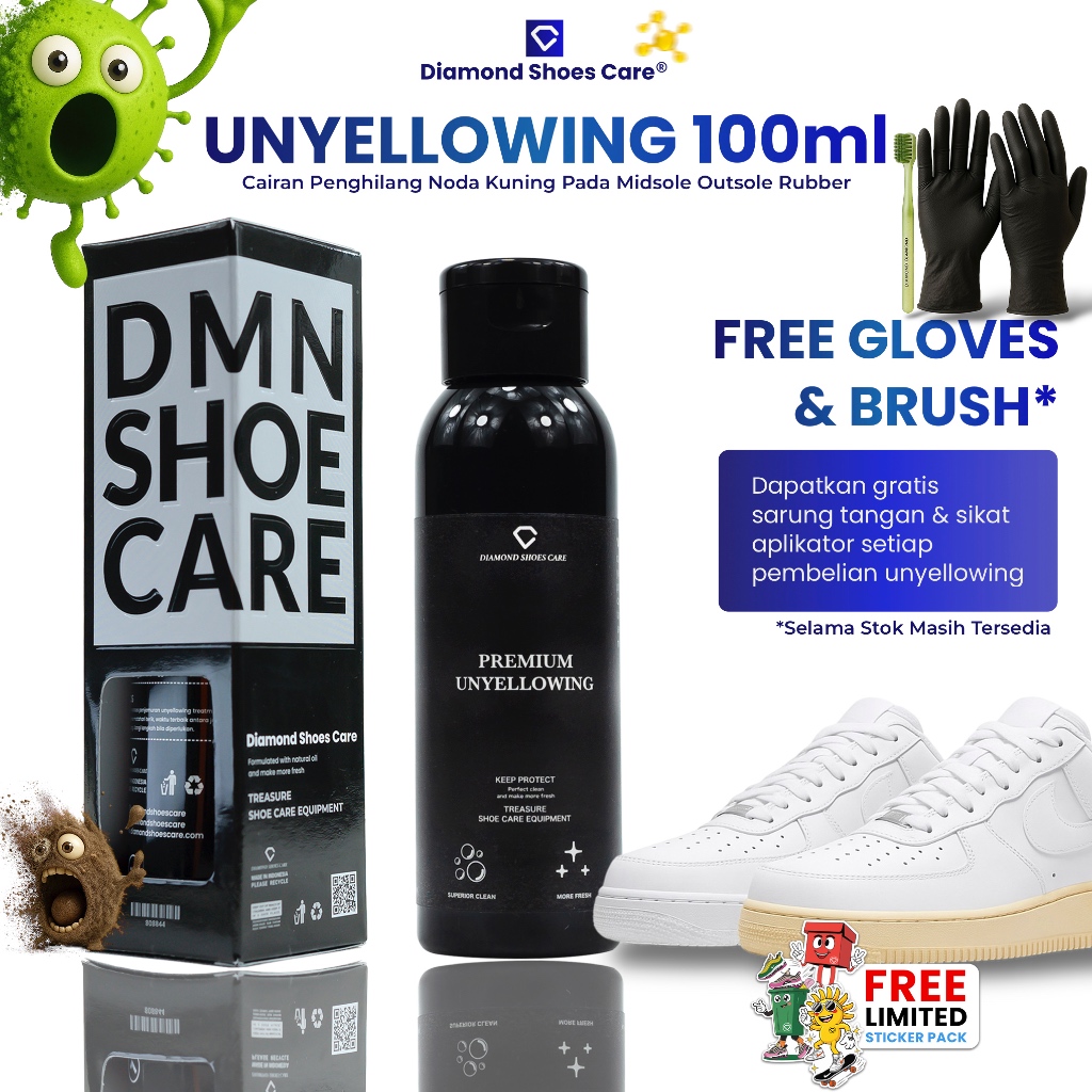 Jual Diamond Unyellowing Sepatu 100ml – Penghilang Noda Kuning di ...
