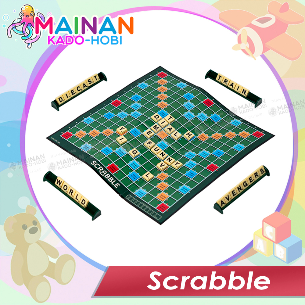 Jual HADIAH NATAL ULANG TAHUN MAINAN ANAK FAMILY BOARD GAME SCRABBLE ...