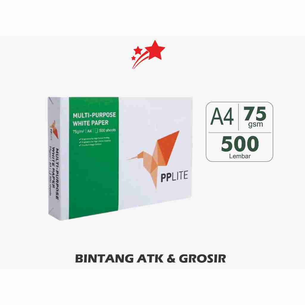 Jual Kertas HVS A4 75 Gram PP LITE - 1 Rim (500 Lembar) // Kertas Print & Fotocopy | Shopee ...