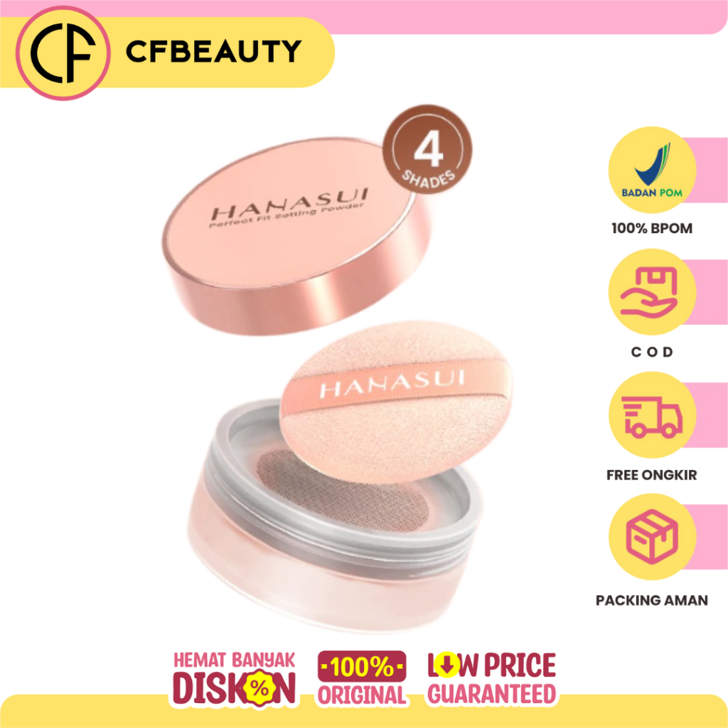 Jual Hanasui Perfect Fit Setting Powder - Bedak Tabur Halus Ringan ...