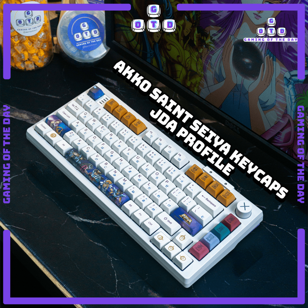 Jual AKKO Saint Seiya Keycaps Japanese Root PBT Dye Sub JDA Profile ...