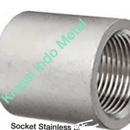 Jual Socket 1 inch / sock npt #3000 / 6000 Npt SS316 stainless 316 ...