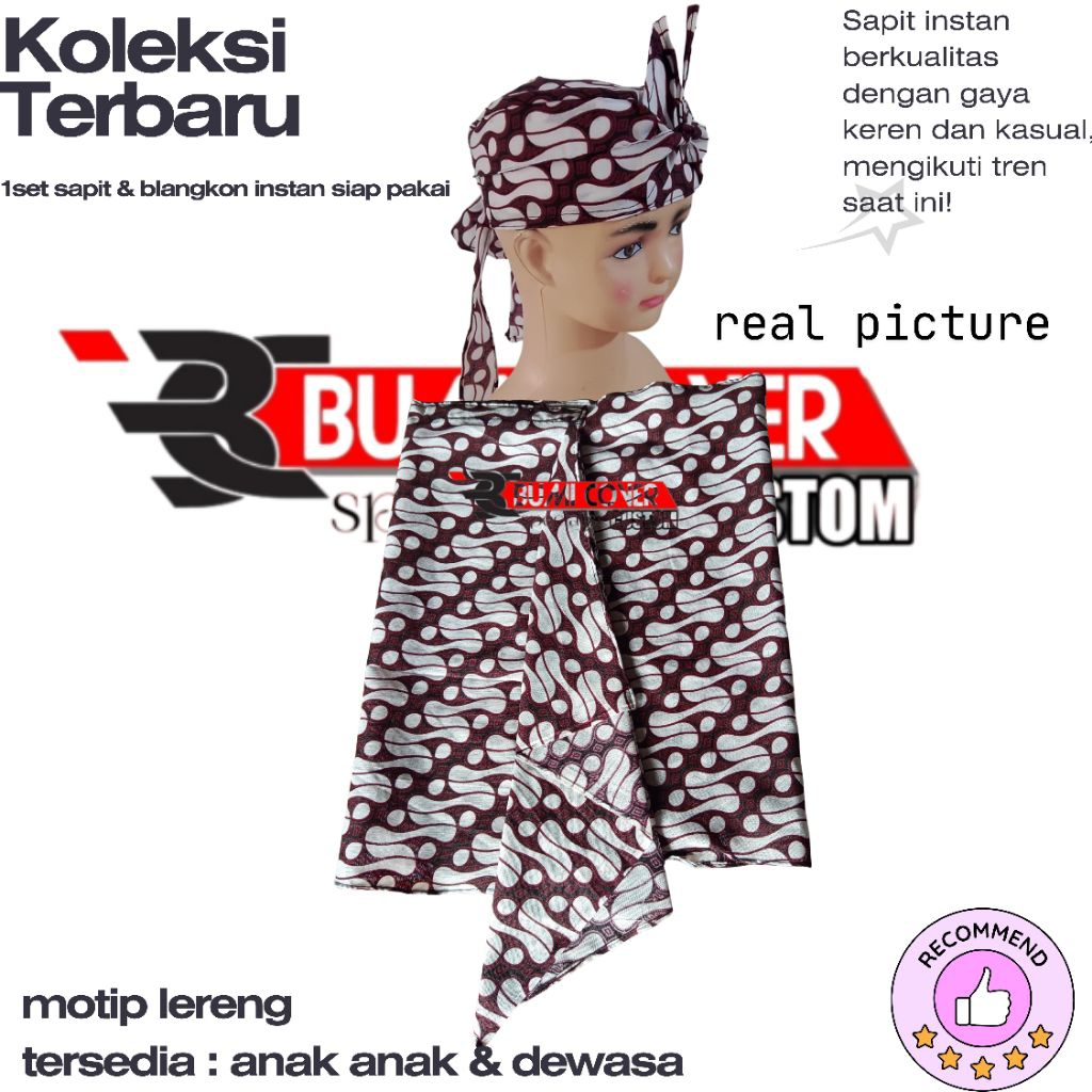 Jual 1set sapit urang instan & blangkon khas sunda sapit sunda anak ...