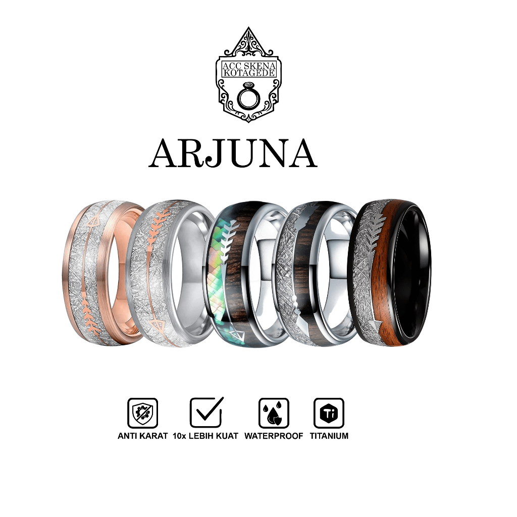 Jual Cincin Premium Real Titanium Pria Wanita Mewah Anti Karat Estetik ...