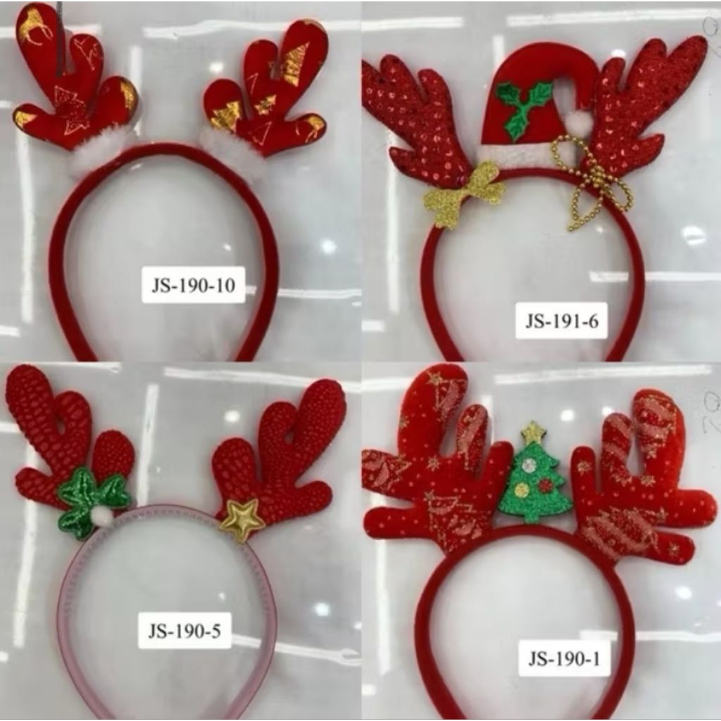 Jual Bando Natal Bermotif/Bando Natal Christmas Harga/pcs (1 pcs ...