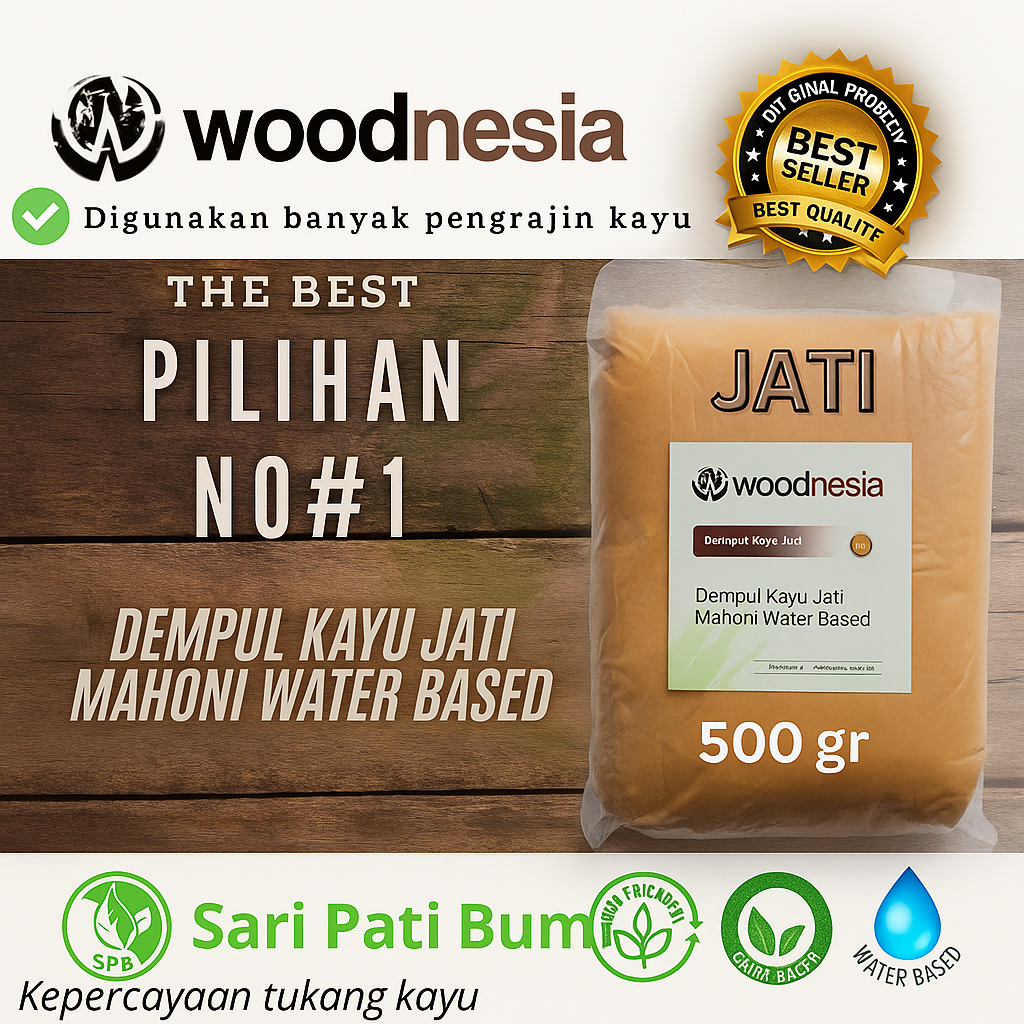 Jual Murah Dempul Kayu 500 gr Dempul Kayu Jati Mahoni Water Based Pakai ...