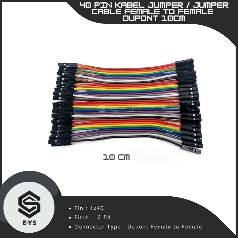 Jual 40 Pin Kabel Jumper / Jumper Cable Female To Female Dupont 10cm ...