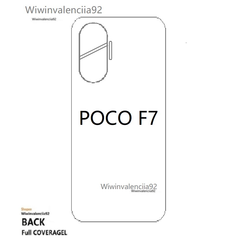 Jual Sticker ( TRANSPARANT ) Anti Jamur BELAKANG POCO F7 / F7 PRO / F7 ...