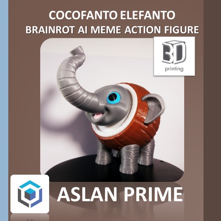 Jual COCOFANTO ELEFANTO ARTICULATED ACTION FIGURE 3D Print Mainan Toy ...