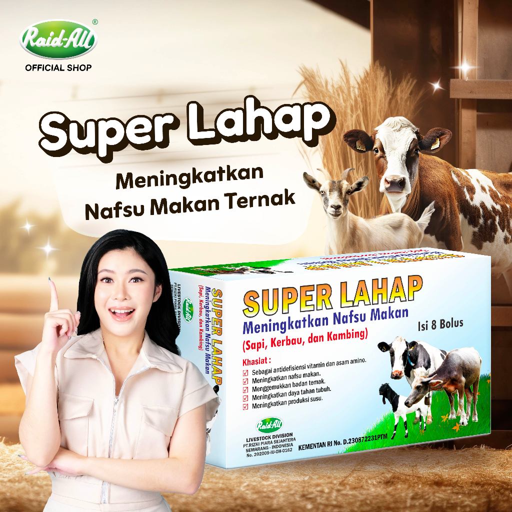 Jual RAID ALL - Super Lahap Obat Sapi 8 Bolus (1 pack isi 6) | Shopee ...