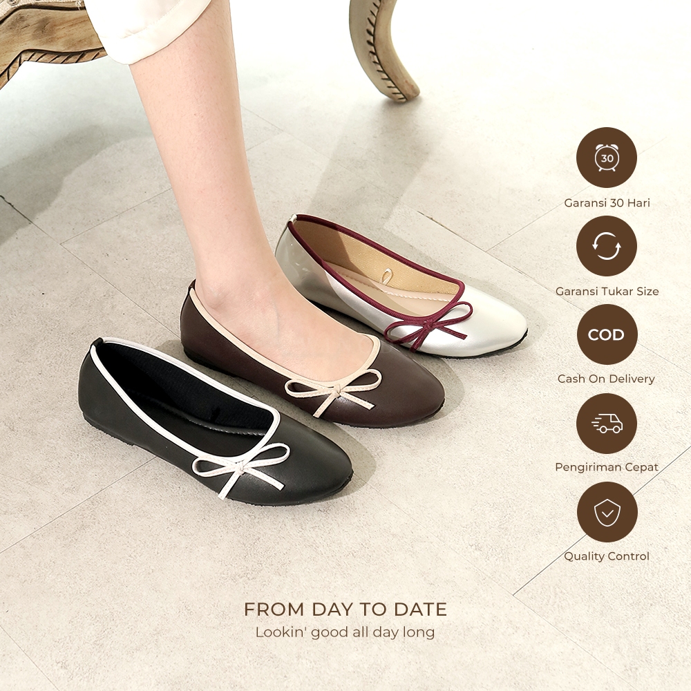Jual WINOD - Reyi Sepatu Flatshoes Korean Style Sepatu Wanita Kerja ...
