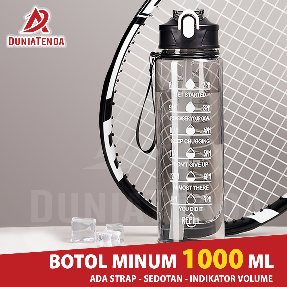 Jual DT Botol Air Minum Plastik Anti Tumpah Dengan Sedotan Water Botlle ...