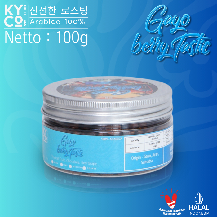 Jual Biji Kopi Arabika Gayo Berry Tastic 100 gram - Specialty Coffee ...