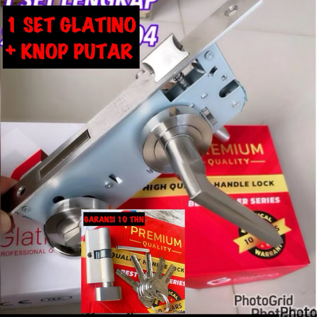 Jual glatino kunci pintu Roses KNOB putar garansi 10 tahun handle pintu ...