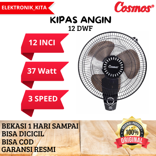 Jual COSMOS KIPAS ANGIN DINDING 12 INCI 12 DWF 12DWF 12-DWF LOW WATT ...