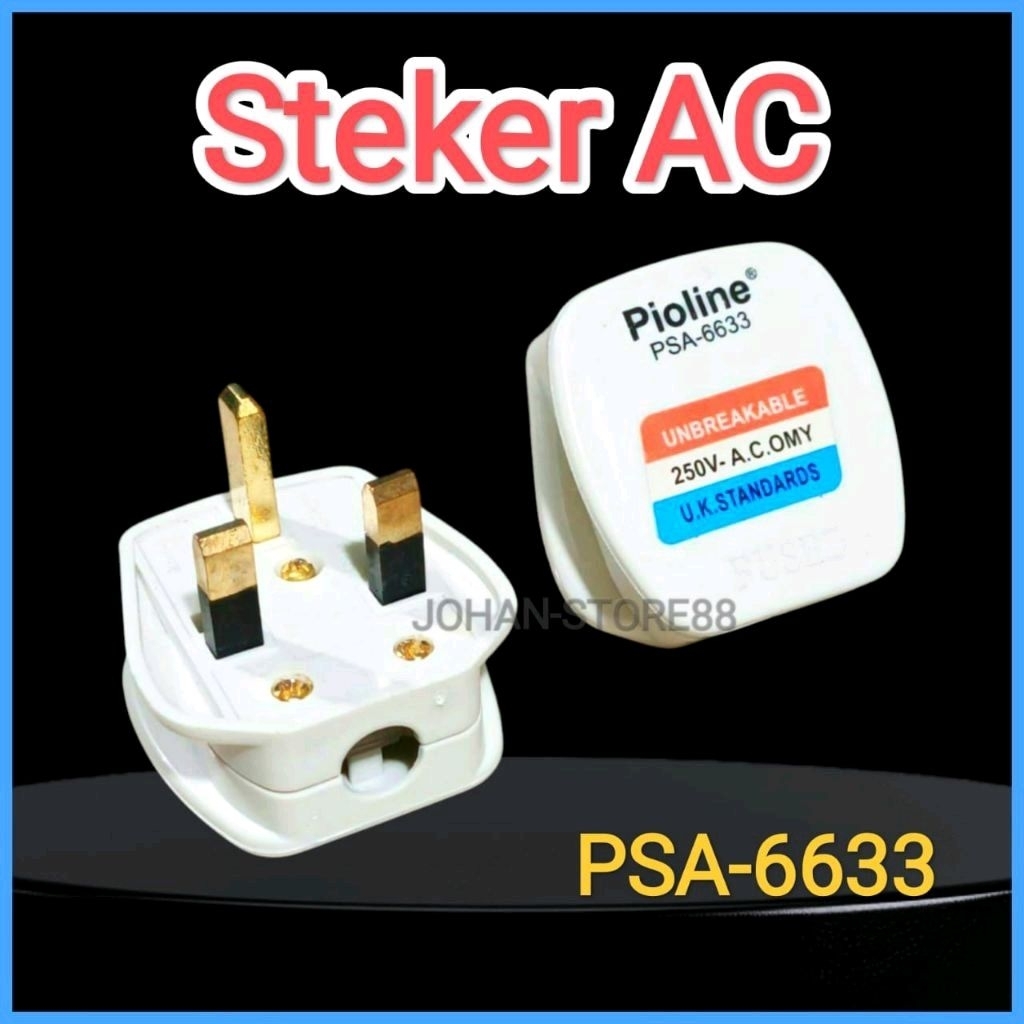 Jual AEBRAND OverSteker kaki 3 / steker AC / Colokan kaki 3 ada fused ...