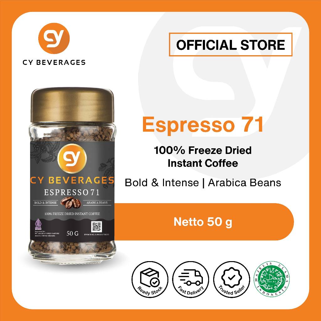 Jual CY Espresso 71 Freeze Dried Instant Coffee 50g - Kopi Instan ...
