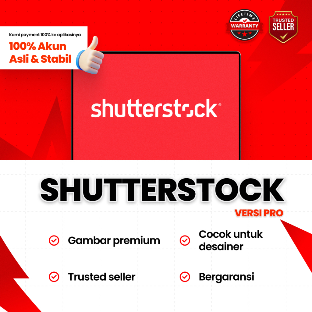 Jual Akun Premium Shutterstock 1 Bulan | Shopee Indonesia