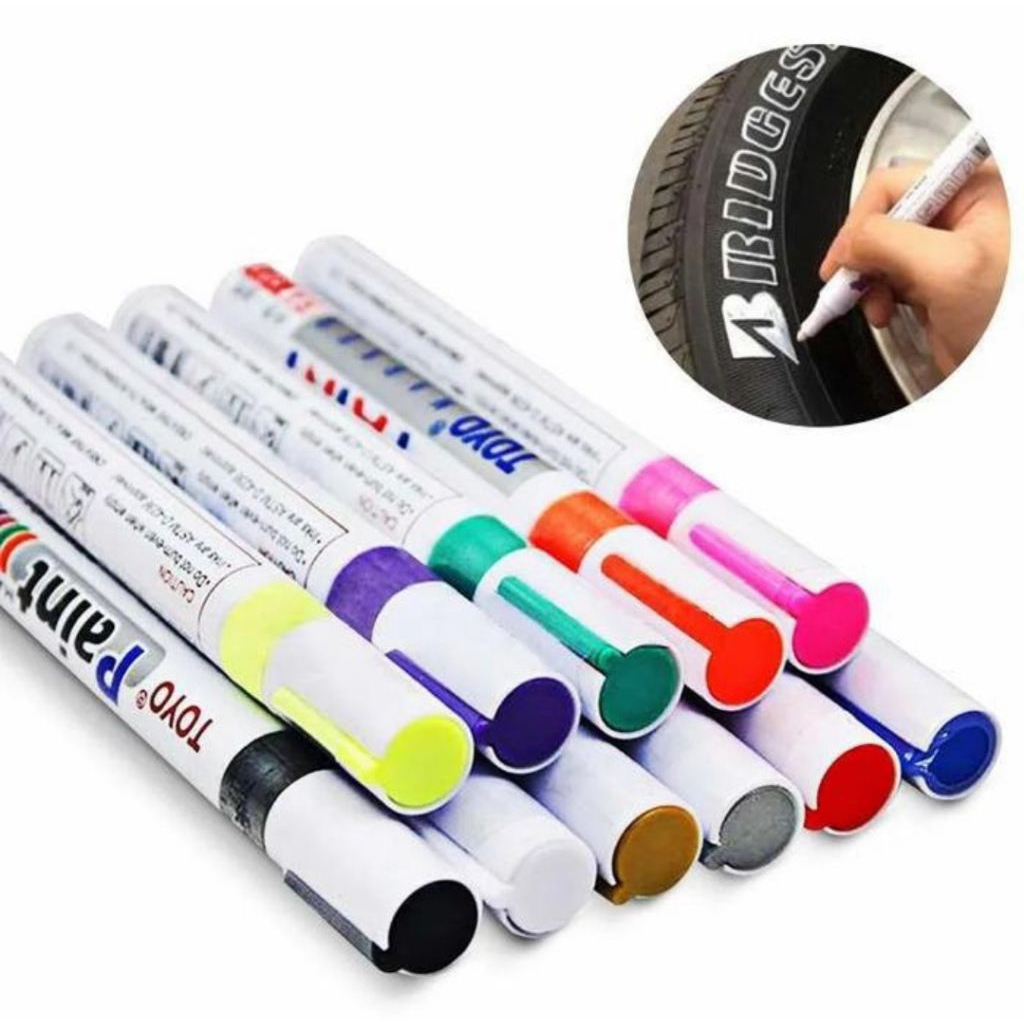 Jual Spidol Ban Mobil Motor Toyo Permanent Merah Putih Kuning- Car Tire ...