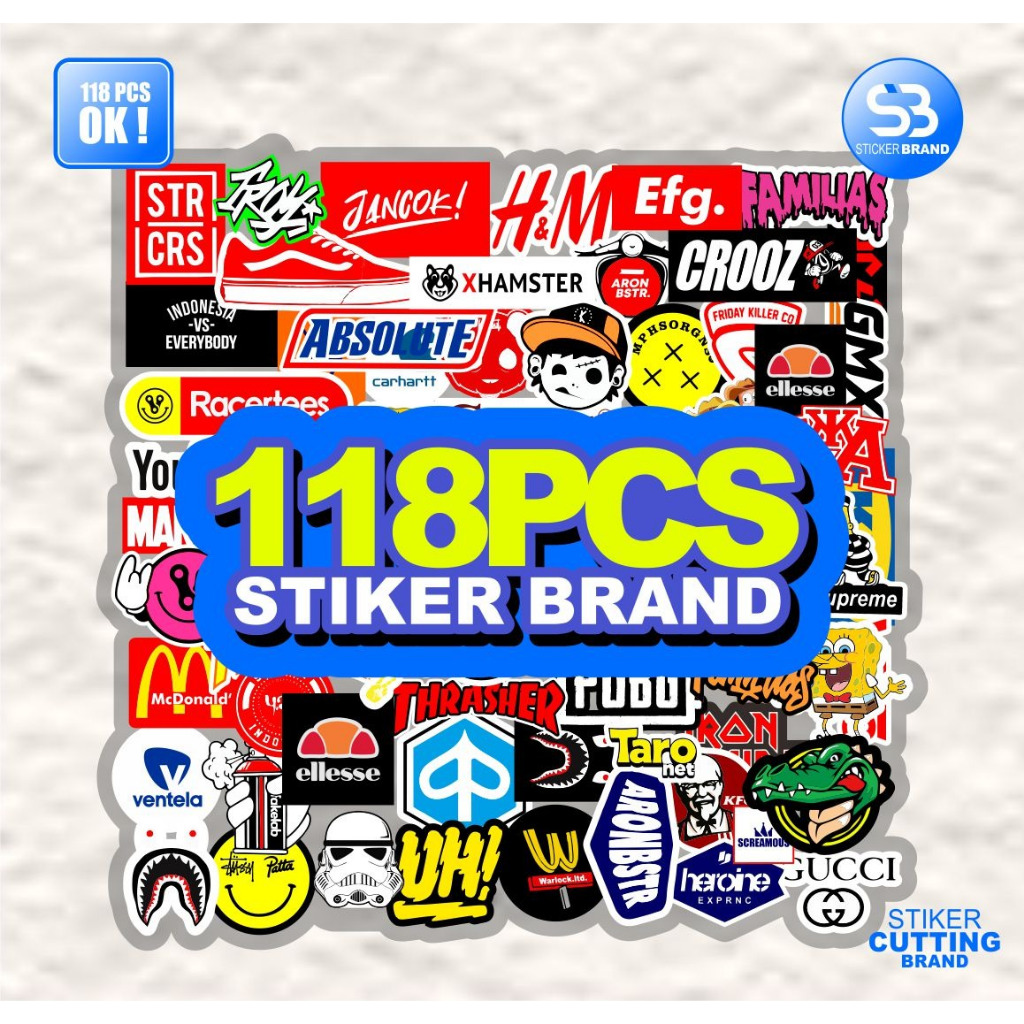 Jual PAKET MINI STIKER ISI 118PCS BAHAN VYNIL HIGH QUALITY RANDOM ...