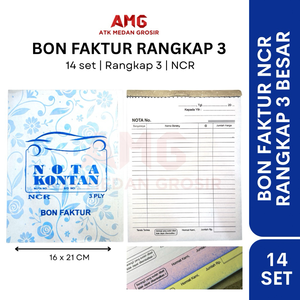 Jual BON FAKTUR | RANGKAP 3 BESAR | Shopee Indonesia