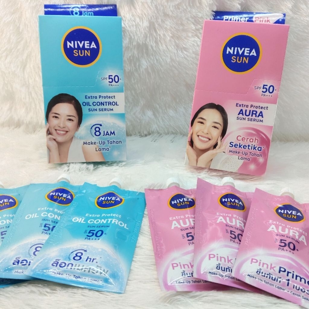 Jual NIVEA SUN EXTRA PROTECT SUN SERUM SPF 50+++ SACHET 7ML | Shopee ...