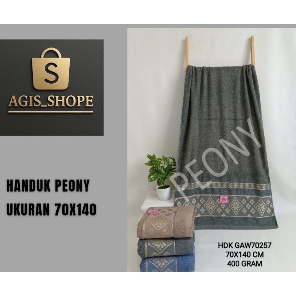 Jual Handuk Mandi peony Dewasa premium Tebal dan mewah uk 70x140 berat ...