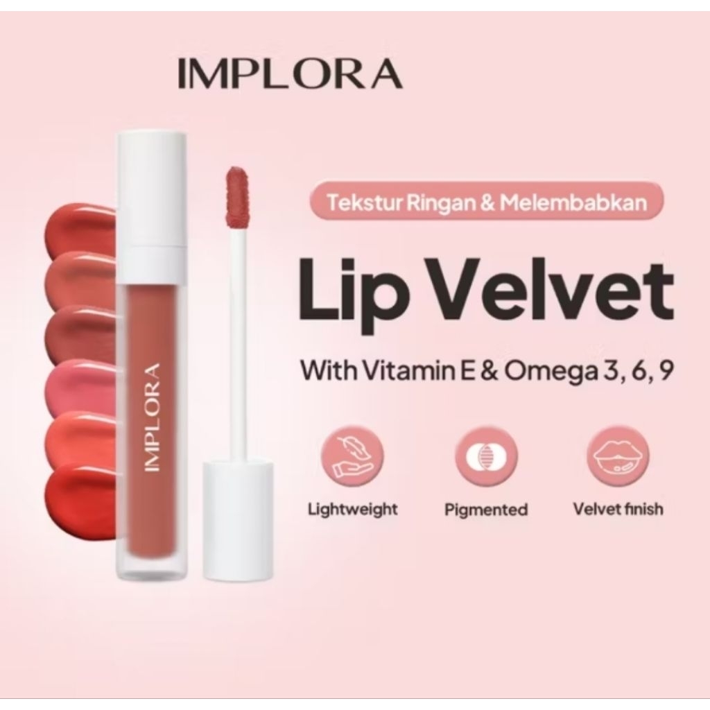 Jual Implora Lip Velvet Lip Cream | Shopee Indonesia