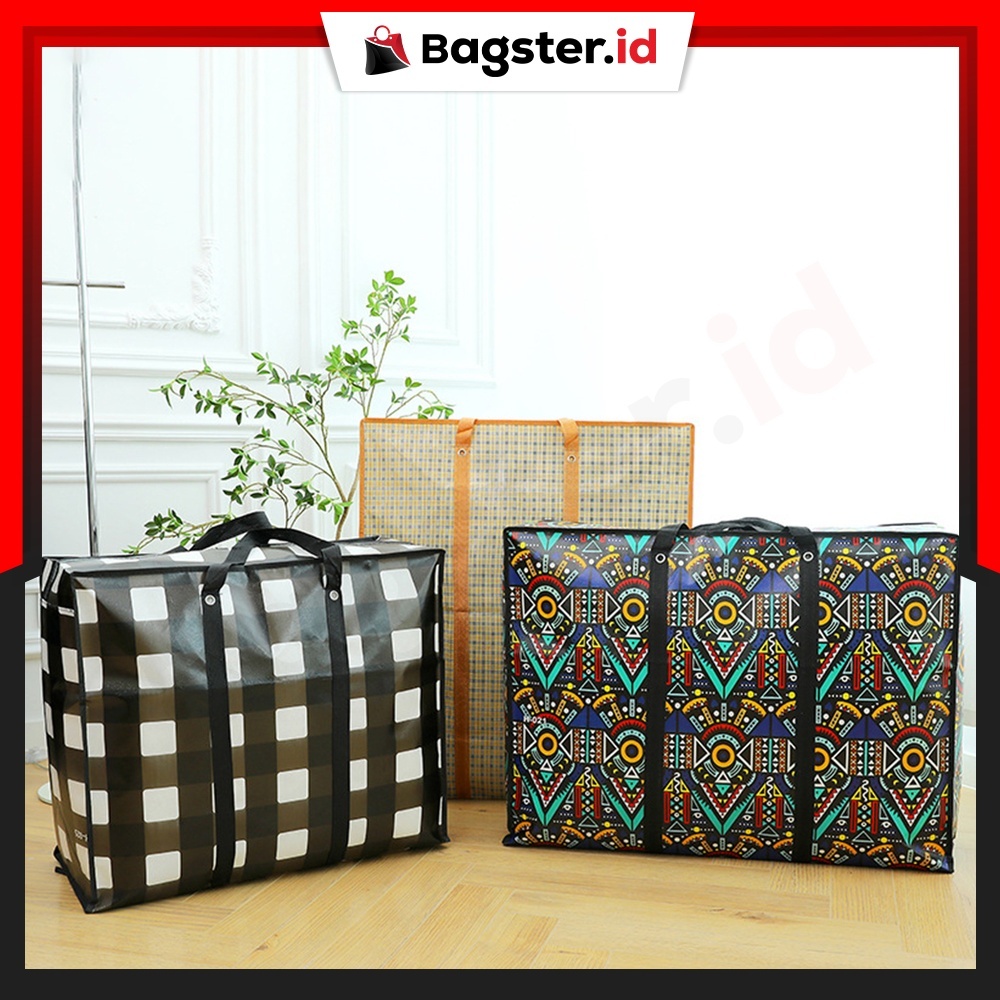 Jual Tas Jumbo Motif Kapasitas Super Besar Tempat Baju Selimut Barang ...