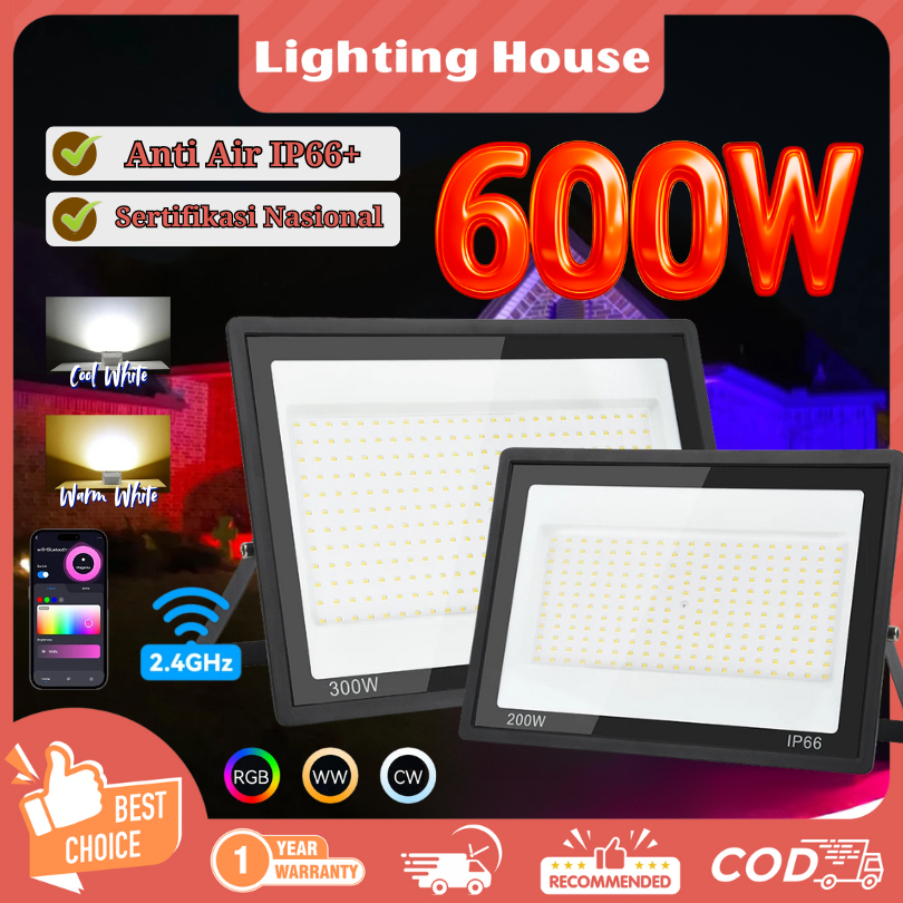 Jual Lighting House⭐Garansi 1 Tahun⭐lampu sorot LED 500W tahan air luar ...