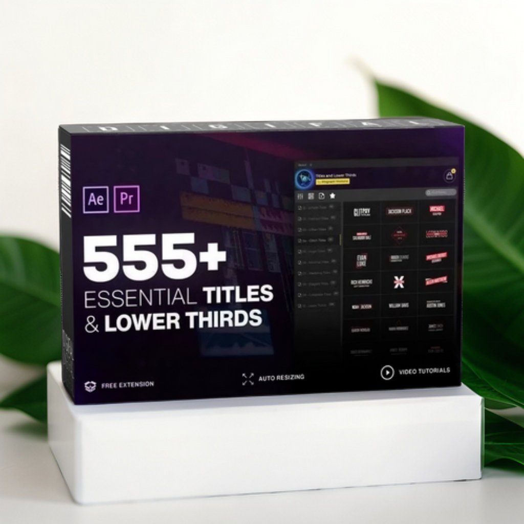Jual AtomX - 555+ Essential Titles & Lower Thirds - Premiere Pro ...