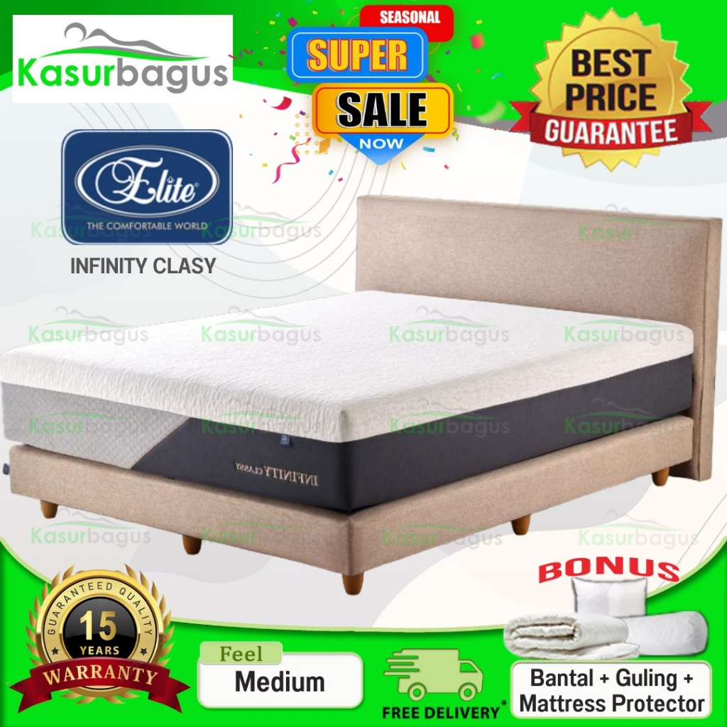 Jual Elite Kasur Springbed Infinity Classy Pocket Spring Latex Zipper ...