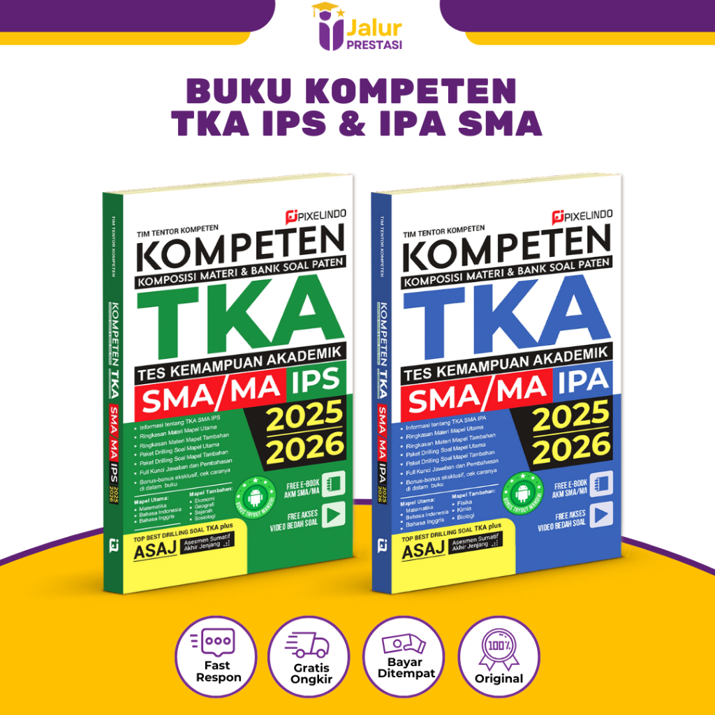 Jual Buku Kompeten Tes Kemampuan Akademik TKA IPA DAN IPS SMA / MA ...