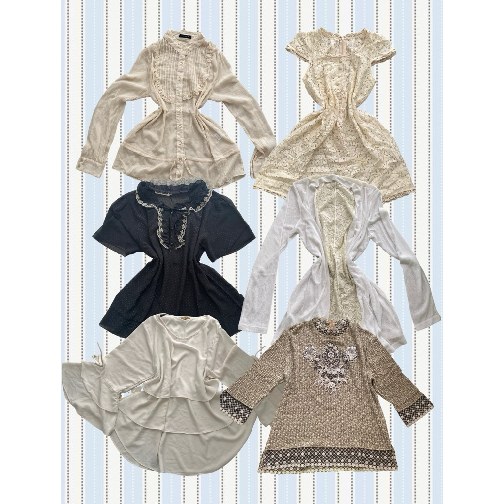 Jual thrifted morikei vintage y2k himekaji goth top and dresses ⋆˚꩜｡ | Shopee Indonesia