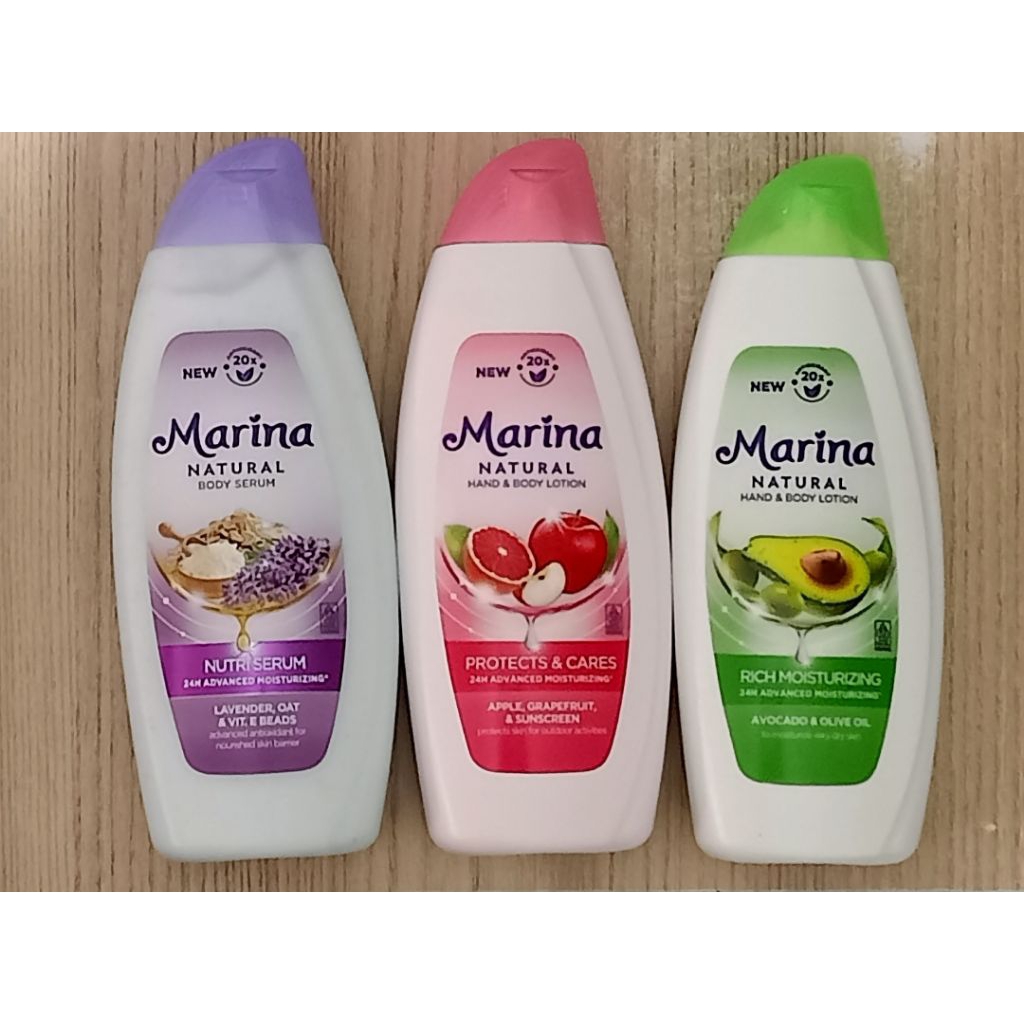 Jual Marina natural hand body lotion 335 ml | Shopee Indonesia