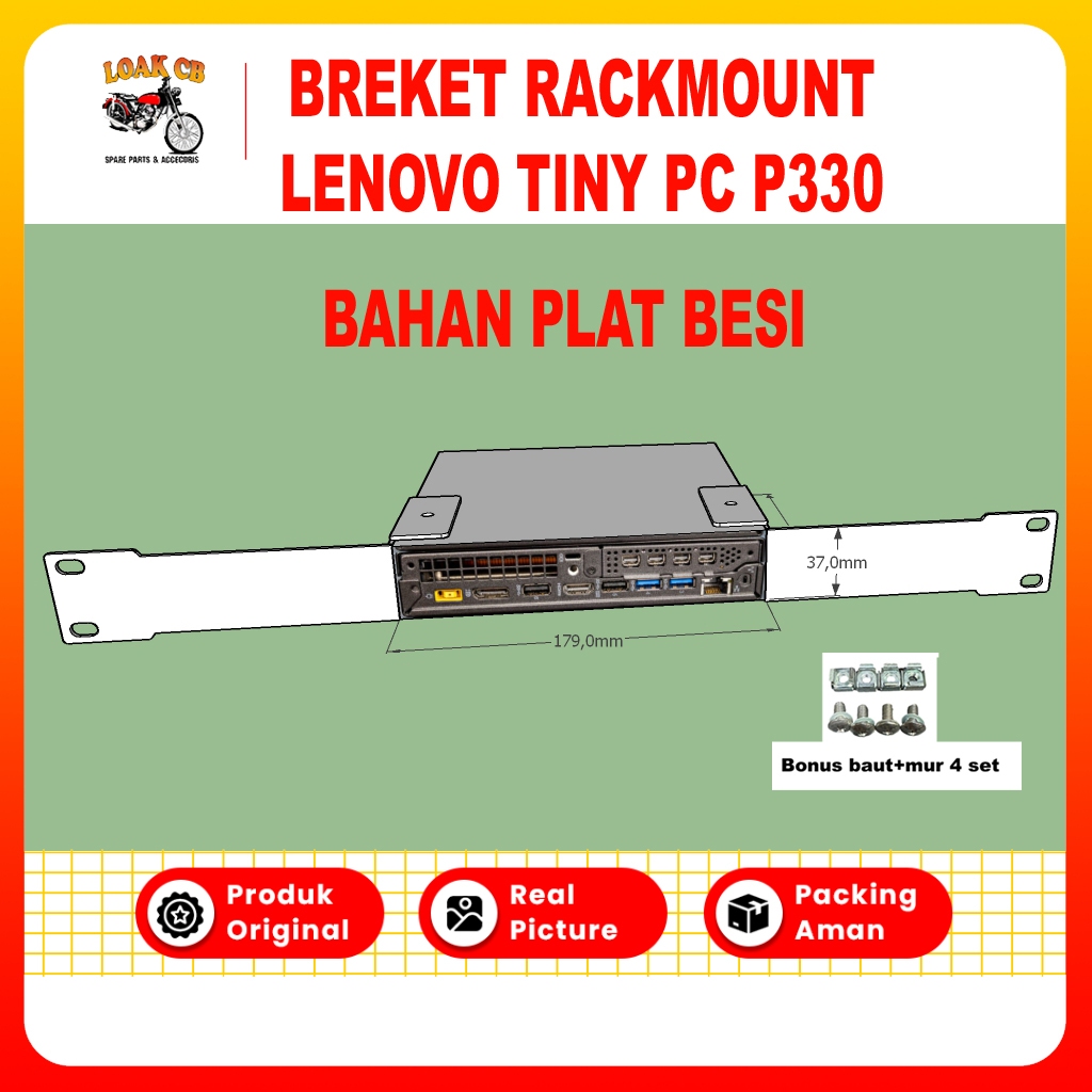 Jual Bracket lenovo tiny pc p330 Breket Dudukan Pangkon Kupingan rack ...