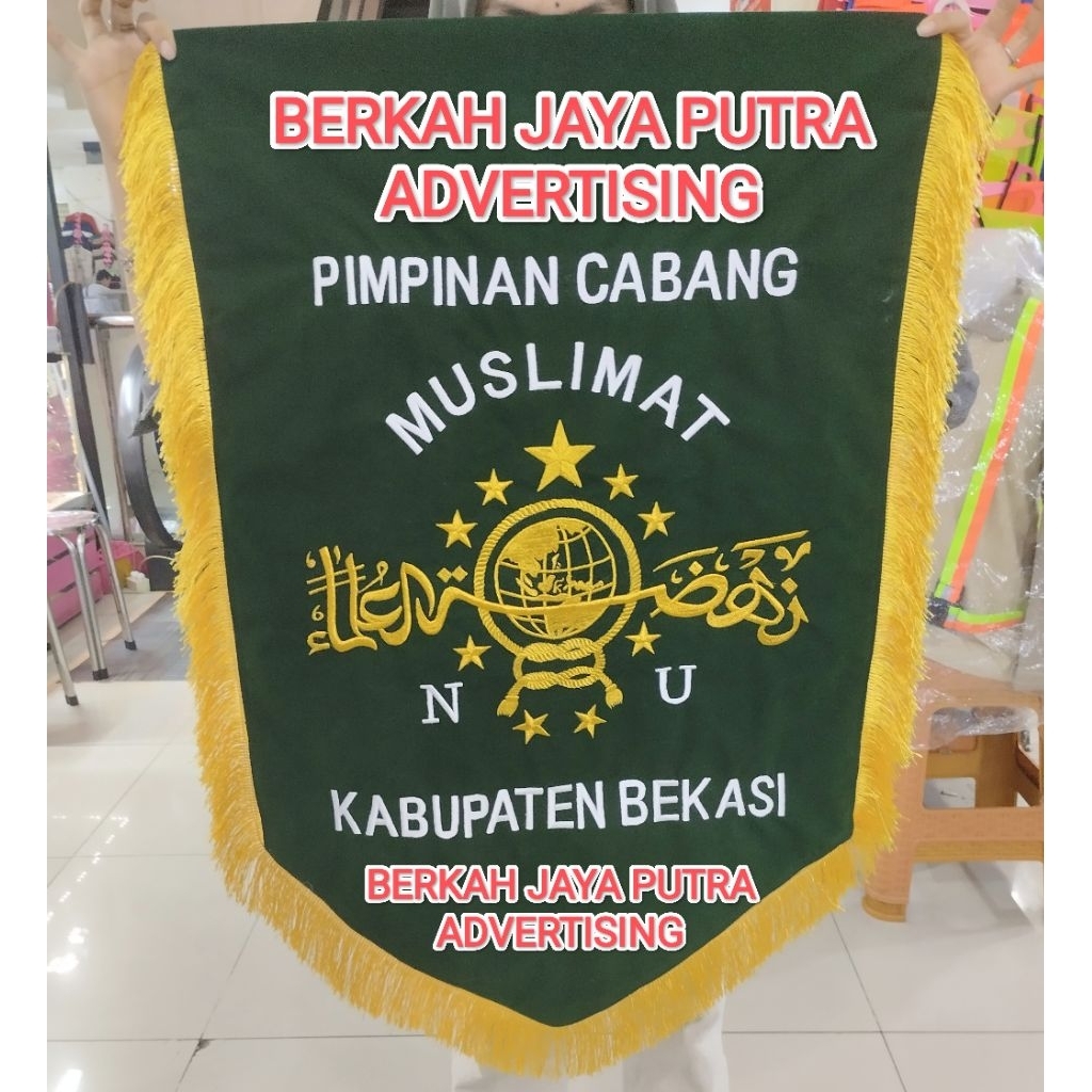 Jual Bendera Vandel Custom Bordir | Bendera Vandel Bordir NU Exslusif ...