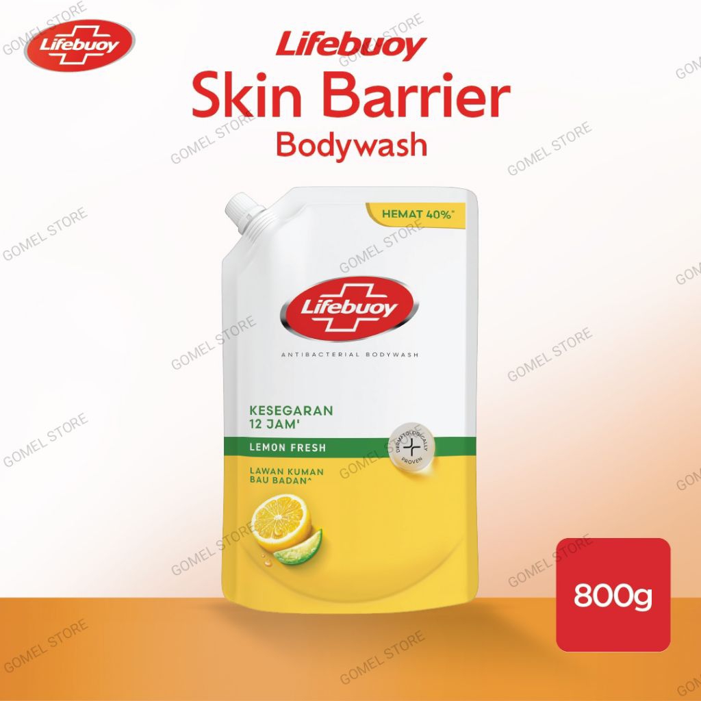 Jual LIFEBUOY Skin Barrier 800ML Lemon Fresh BODYWASH TOTAL 10 Sabun ...