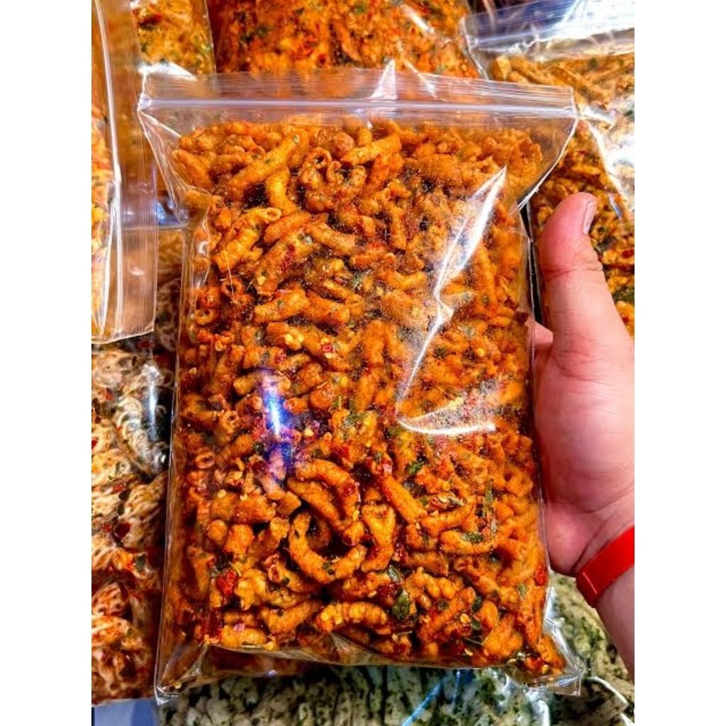 Jual PROMO keripik Usus Crispy PREMIUM Daun Jeruk ,,gurih,bumbu ...
