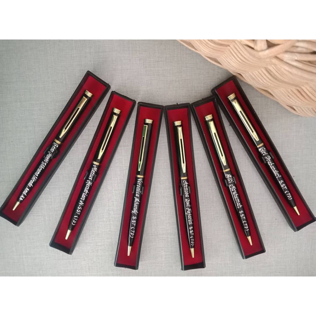 Jual pulpen custom/pulpen paku custom grafir+box/pulpen bes/pulpen ...