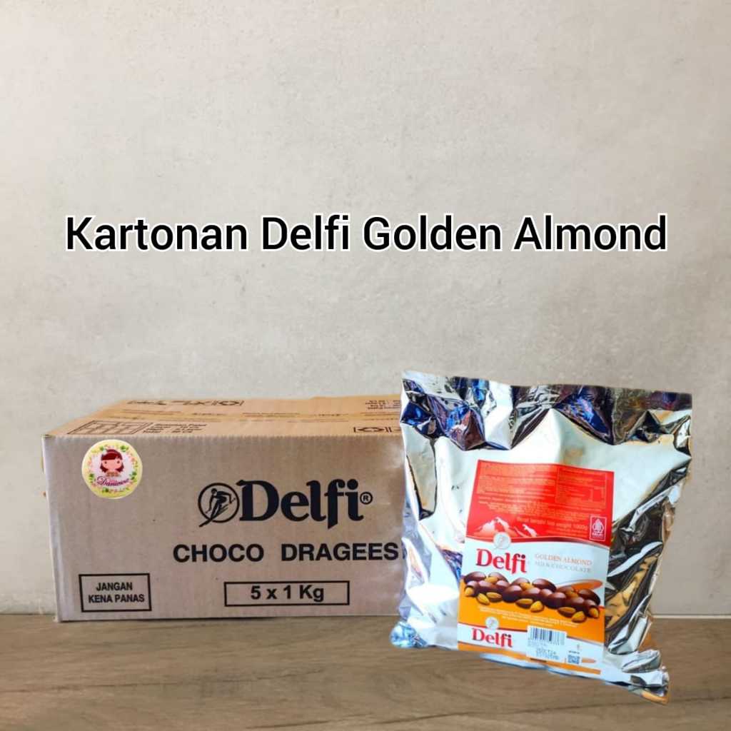 Jual Kartonan Delfi crunchy cashew Delfi mede Delfi golden almond 1kg 5 ...